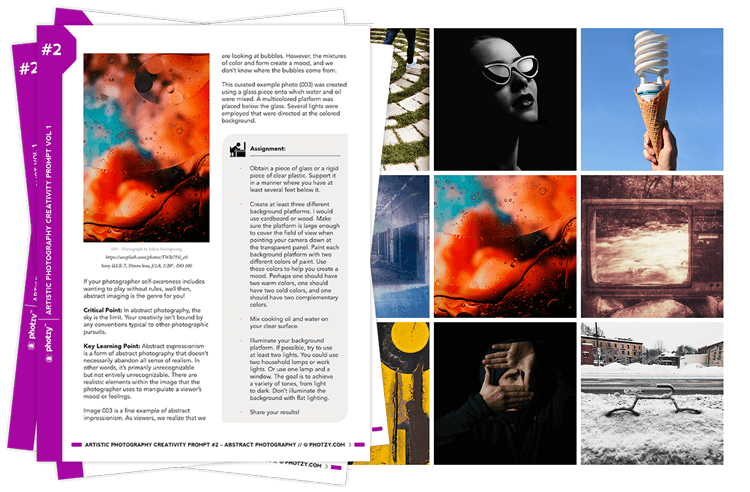 Artistic Photography Creativity Prompts: Vol 1 (80% off) | Photzy
