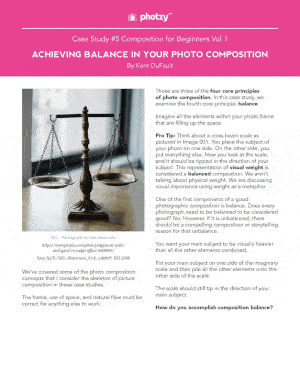 Composition for Beginners Extended Case Studies: Vol 1 (80% off) | Photzy