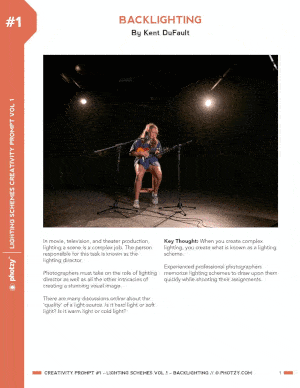 Lighting Schemes Photography Creativity Prompts: Vol 1 (80% off) | Photzy